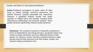 The waves of Feminism in International Relations Pre | PPTX