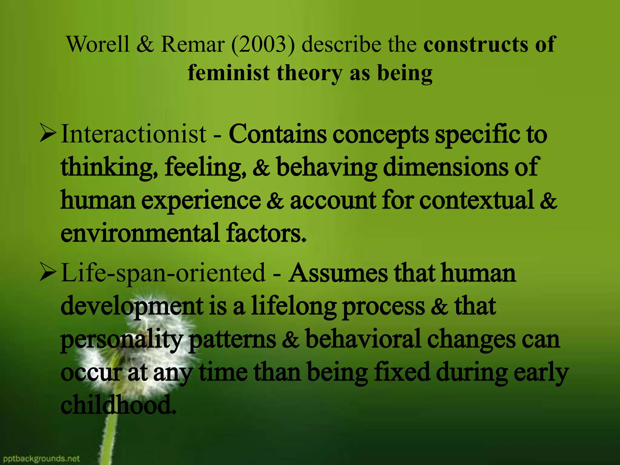 Feminist therapy | PPTX