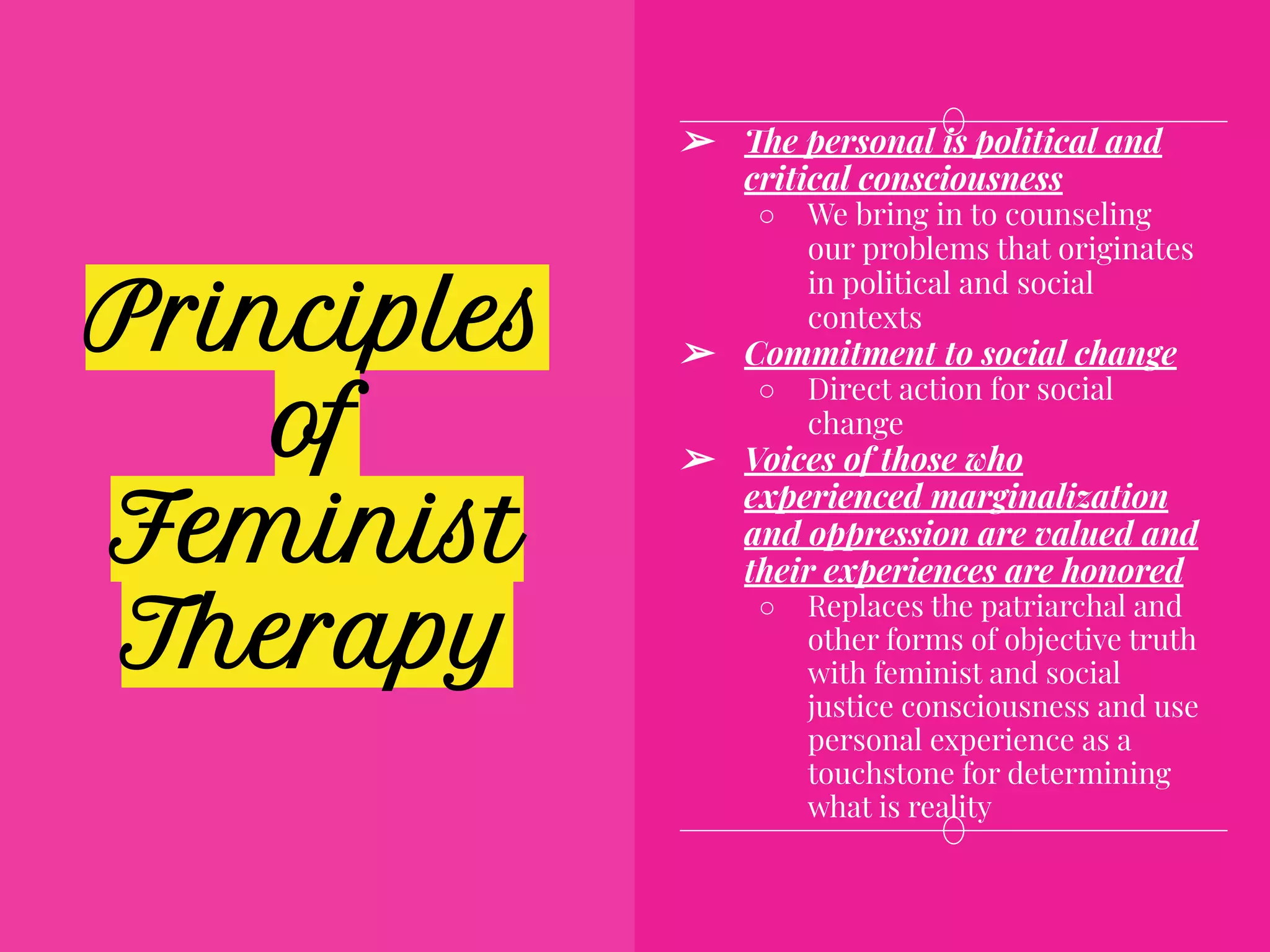 Feminist therapy | PDF