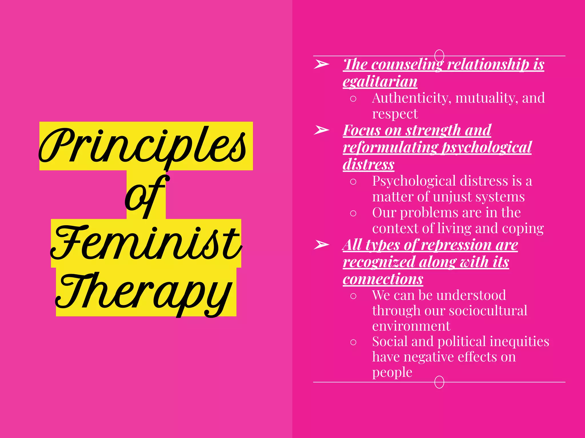 Feminist therapy | PDF