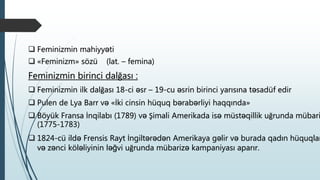 Feminism - Feminizm | PPTX
