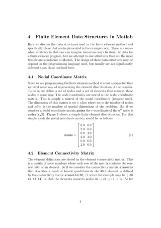 Fem in matlab | PDF | Programming Languages | Computing