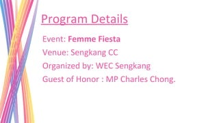 Femme fiesta bazaar | PPT