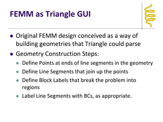 PROGRAMA FEMM PARA ESTUDIANTES DE MAQUINAS | PPT