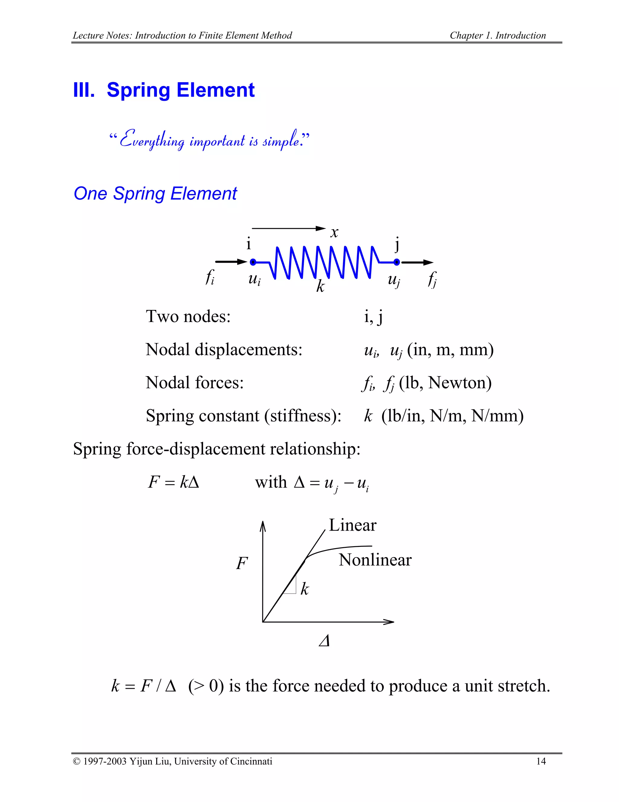 Finite Element Methode (FEM) Notes | PDF