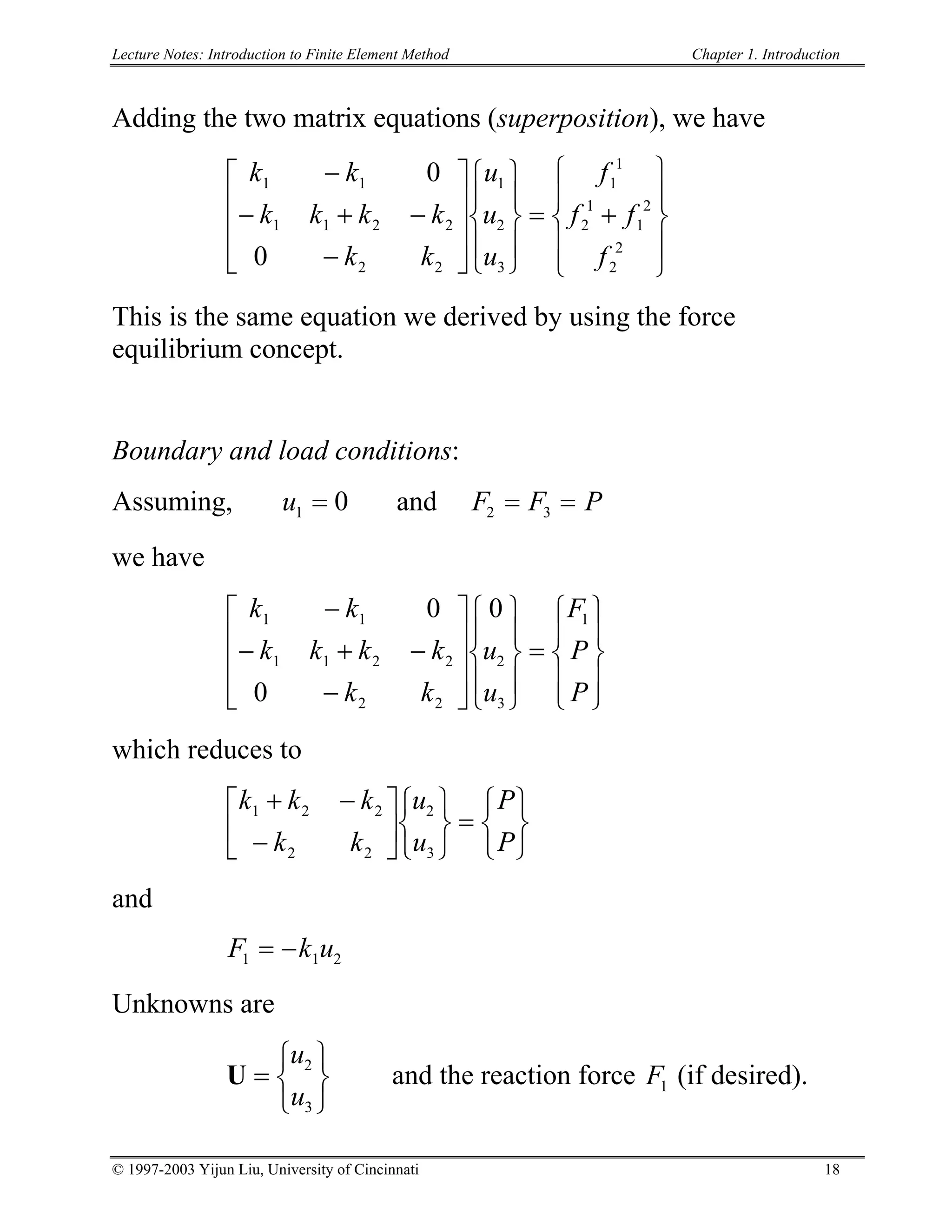Finite Element Methode (FEM) Notes | PDF