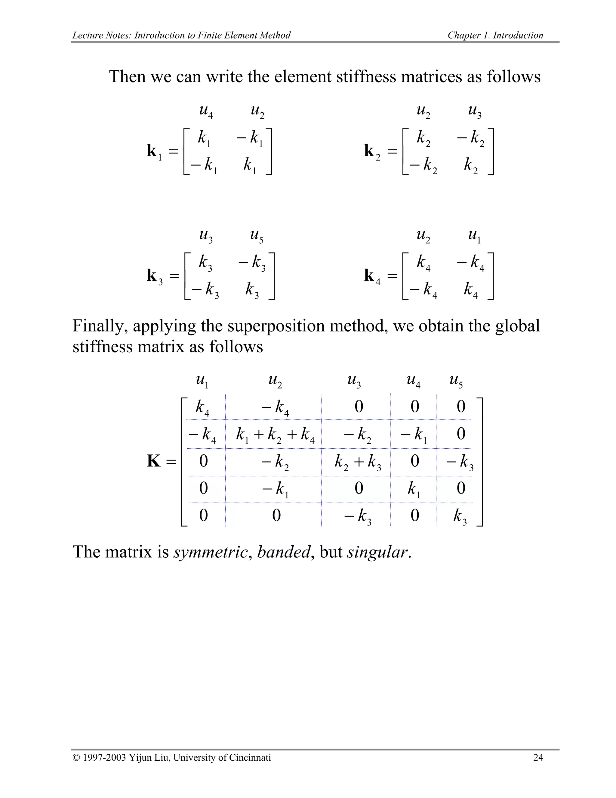 Finite Element Methode (FEM) Notes | PDF