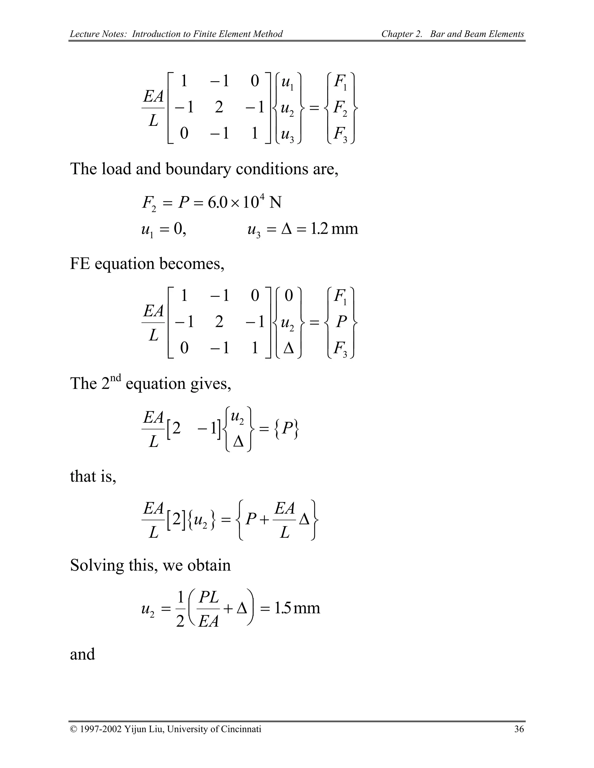 Finite Element Methode (FEM) Notes | PDF