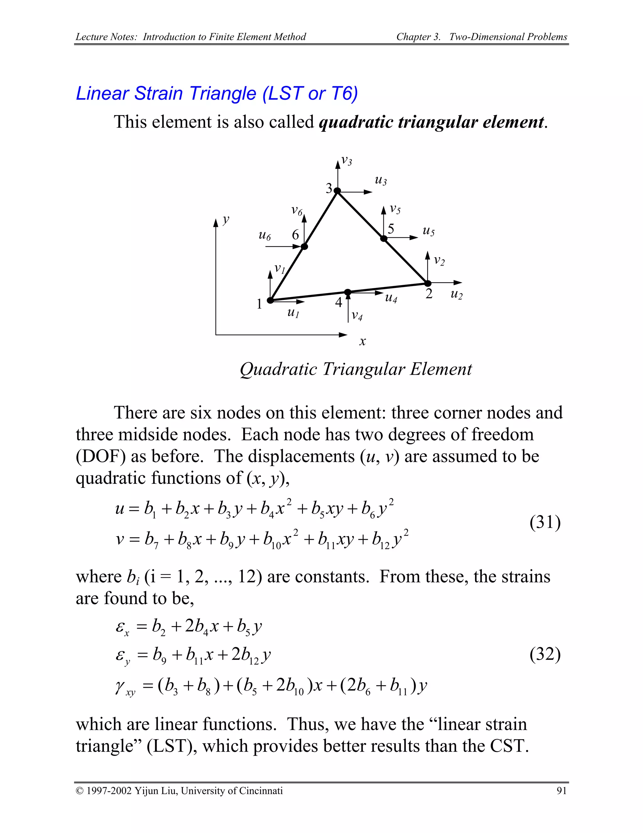 Finite Element Methode (FEM) Notes | PDF