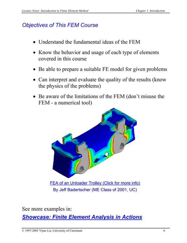 Finite Element Methode (FEM) Notes | PDF