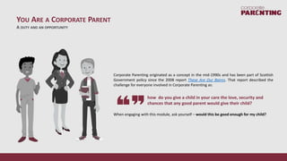 Corporate Parenting Draft Module | PPTX