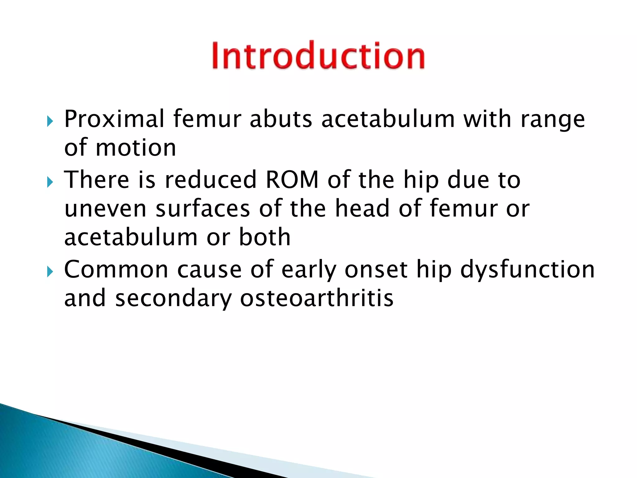 Femoral acetabular impingement sydrome | PPT