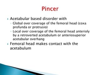 Femoral acetabular impingement sydrome | PPT