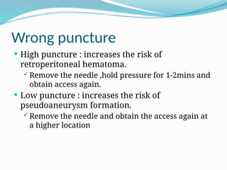 Femoral Artery Access for catheterization procedureure.pptx