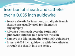 Femoral Artery Access for catheterization procedureure.pptx