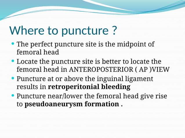 Femoral Artery Access for catheterization procedureure.pptx