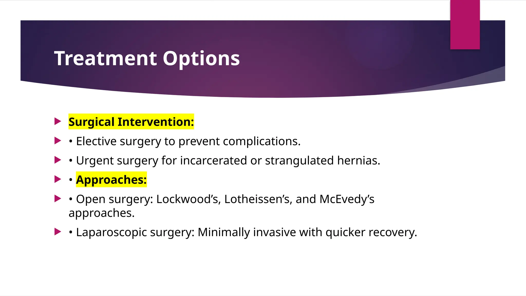 Femoral hernia.pptx surgical diseases .... | PPTX