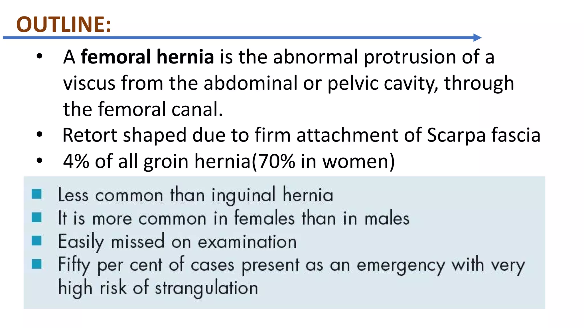 Femoral hernia with umbilical hernia | PPTX