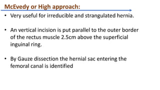 Femoral hernia with umbilical hernia | PPTX