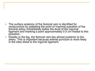 Femoral line | PPT