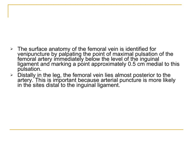 Femoral line | PPT | First Aid | Injuries