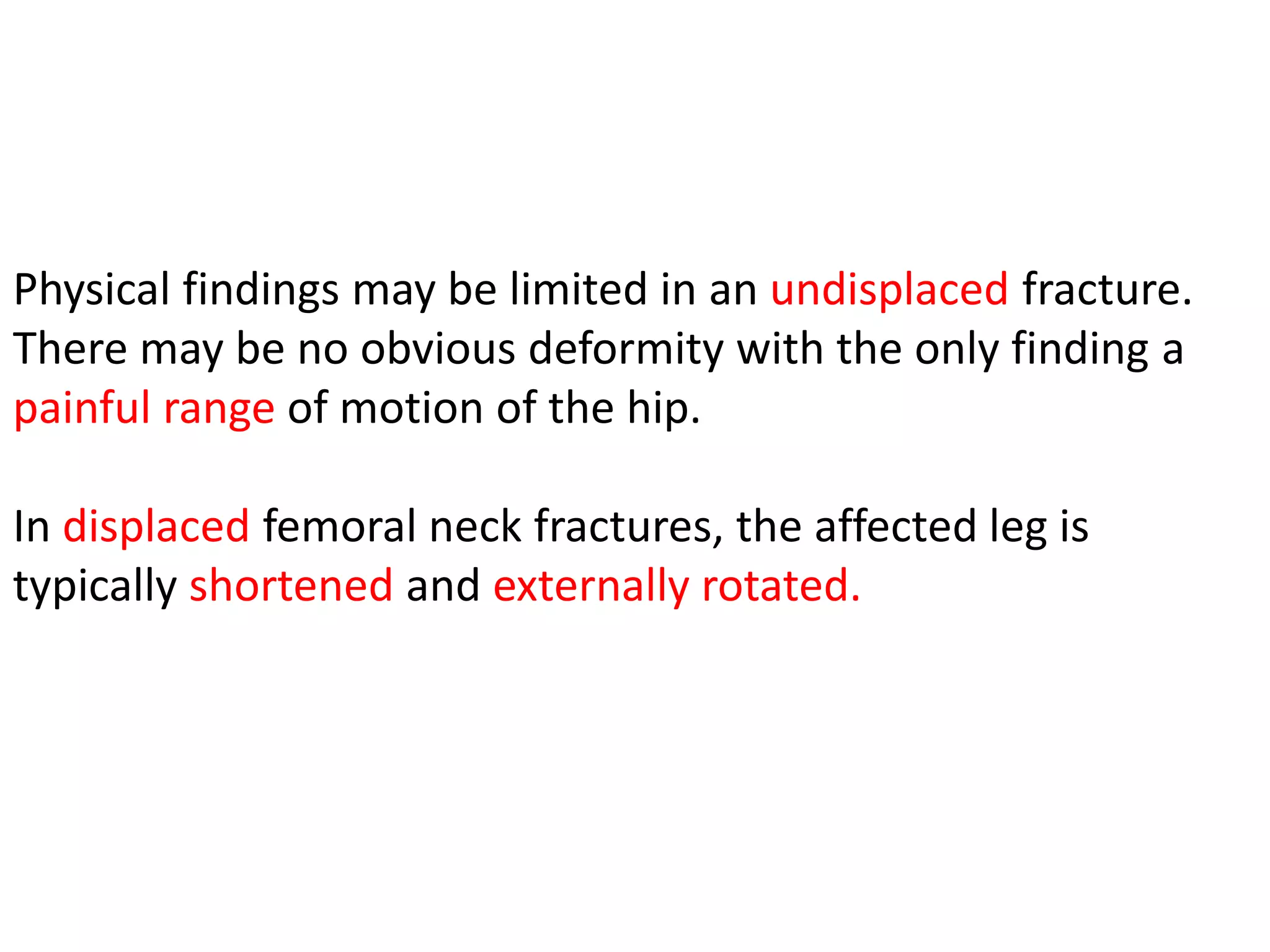 Femoral neck fracture | PPTX