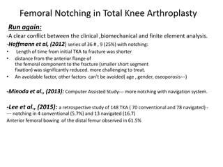Femoral notching in total knee arthroplasty | PPTX