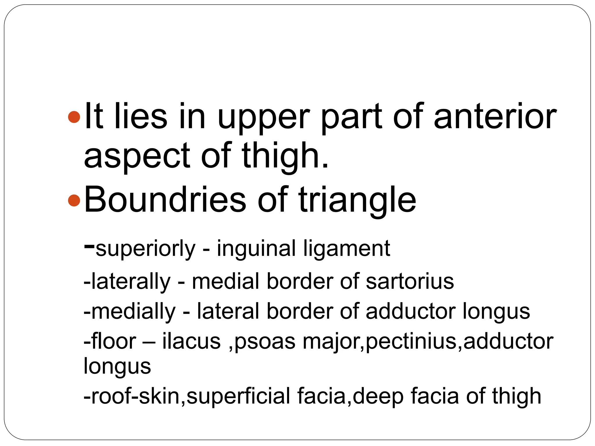 Femoral triangle | PPTX