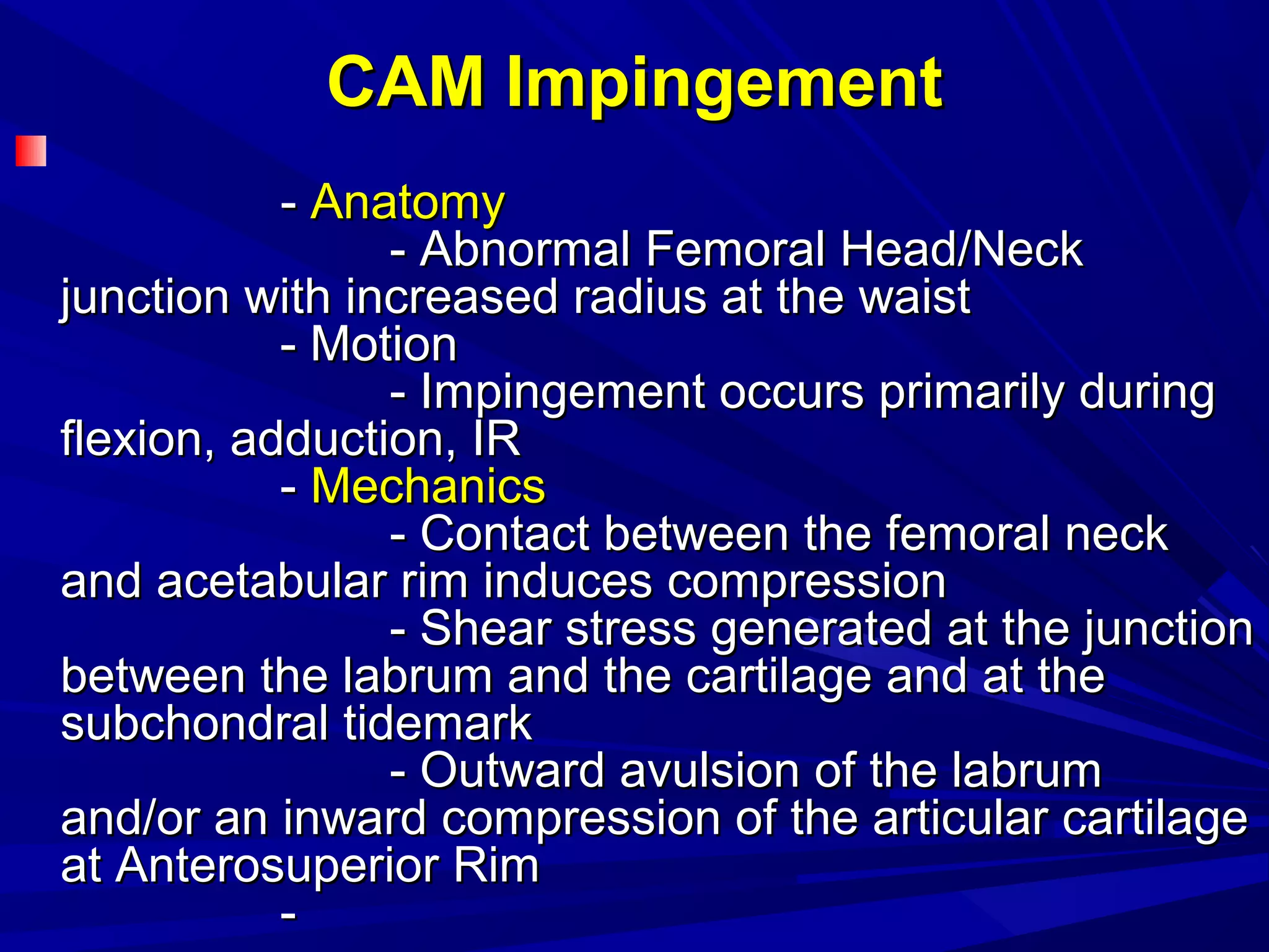 Femoro acetabular impingement syndrome | PPT