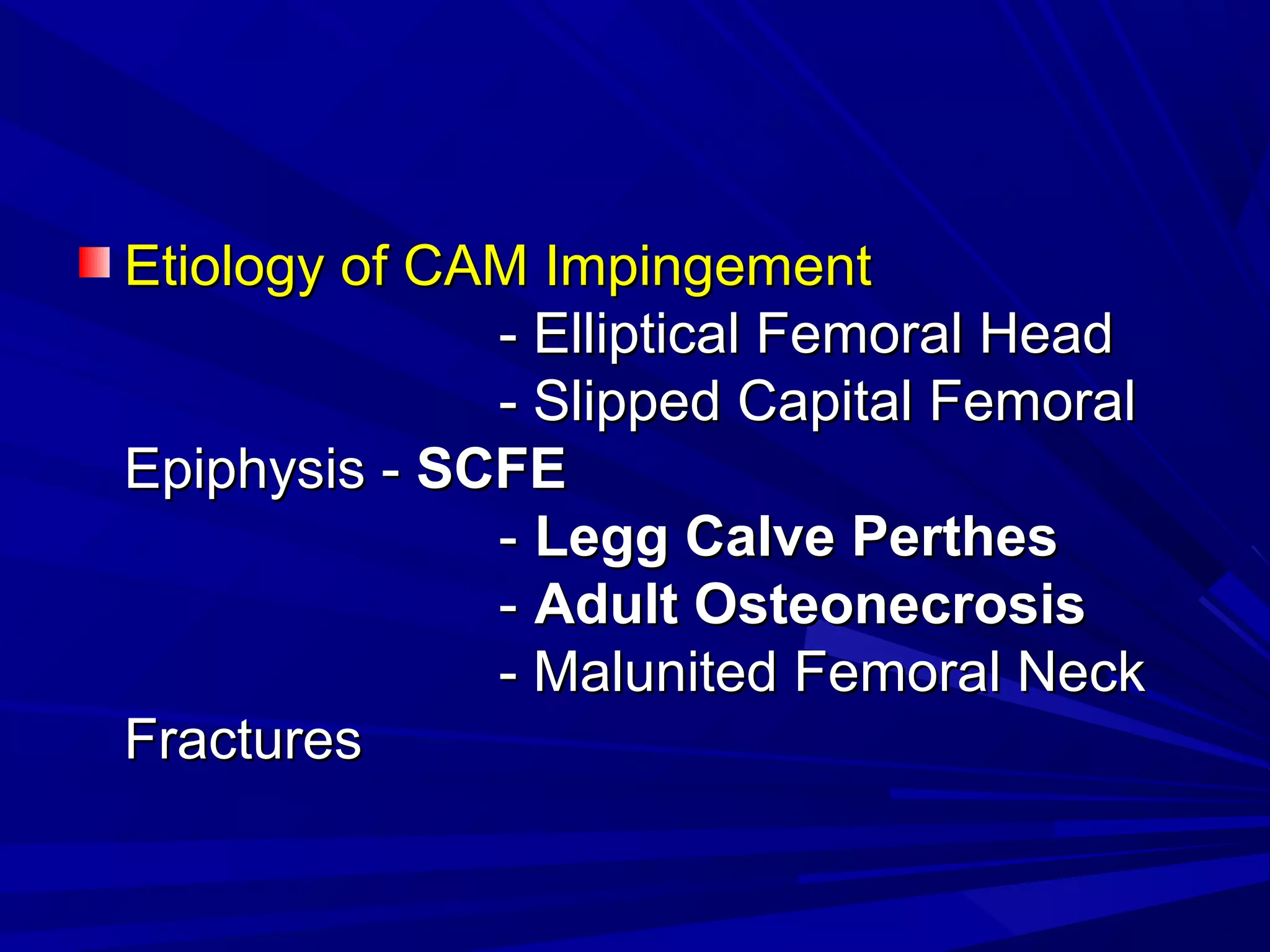 Femoro acetabular impingement syndrome | PPT