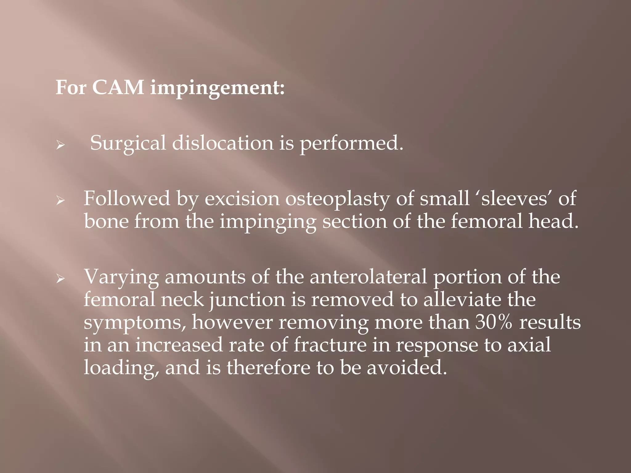Femoroacetabular impingement | PDF