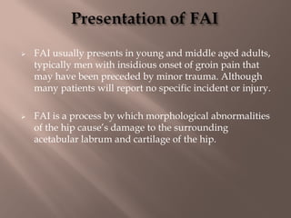 Femoroacetabular impingement | PDF
