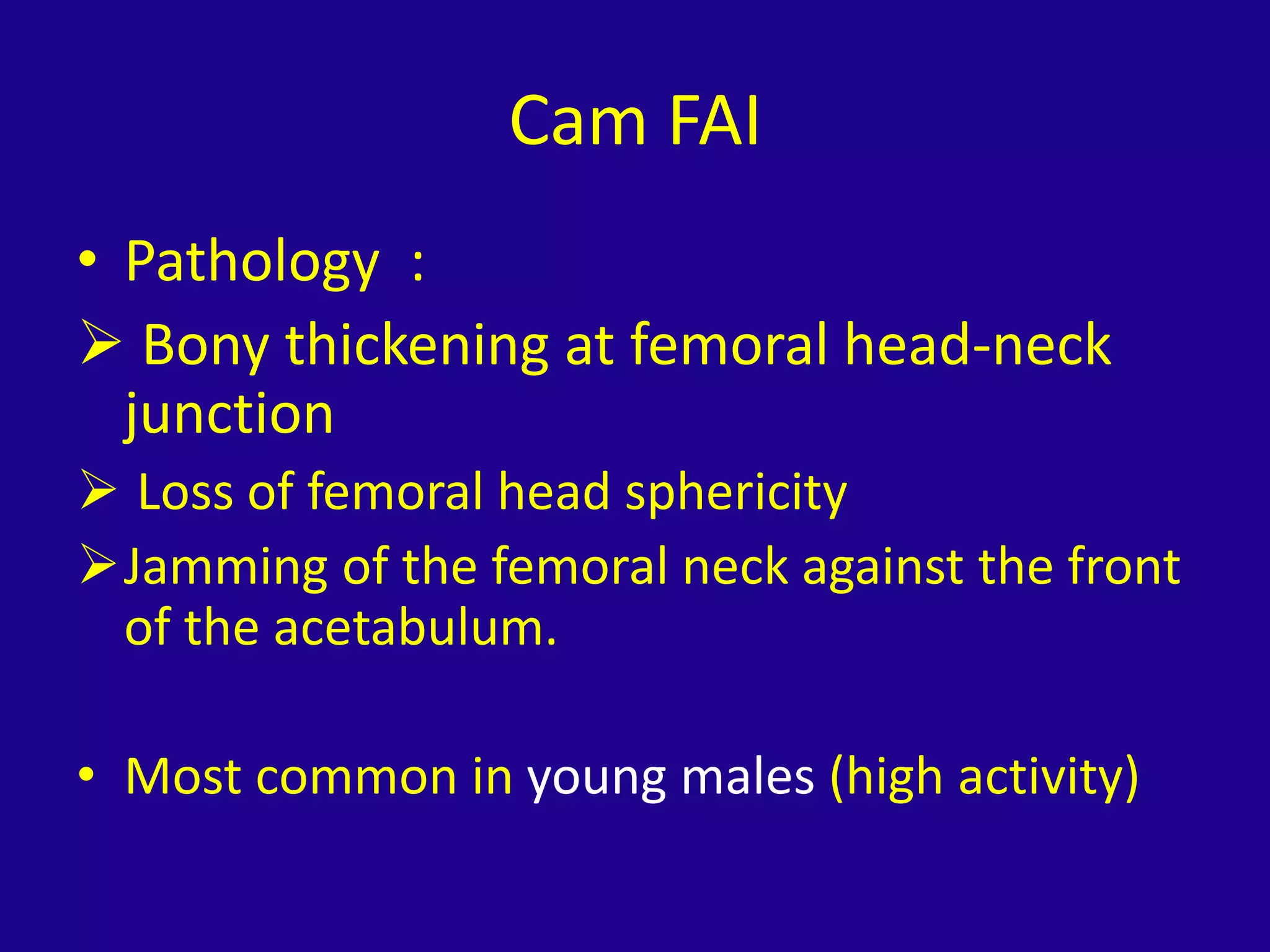 Femoroacetabular impingement syndrome | PPTX