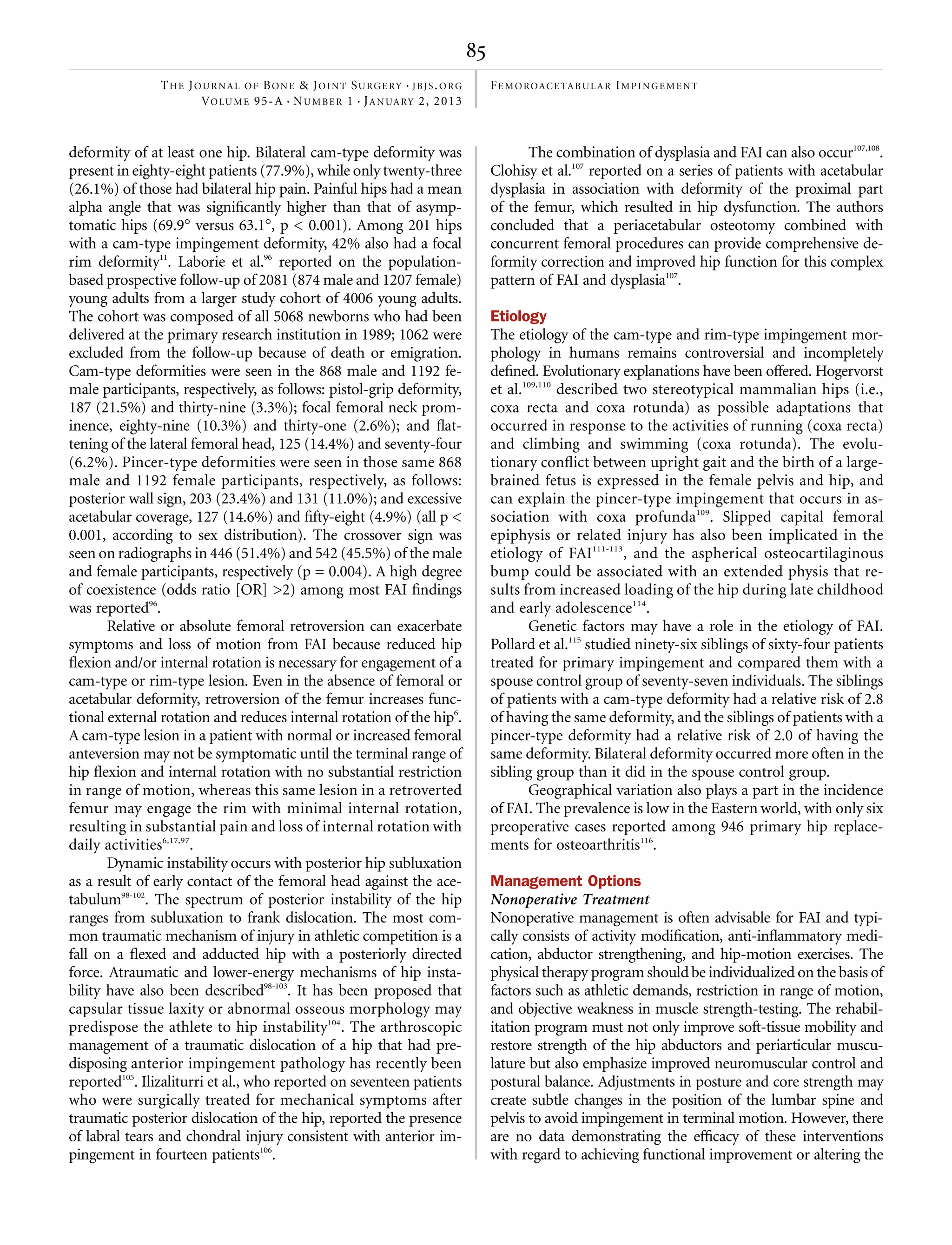 Femoroactabular impingement | PDF