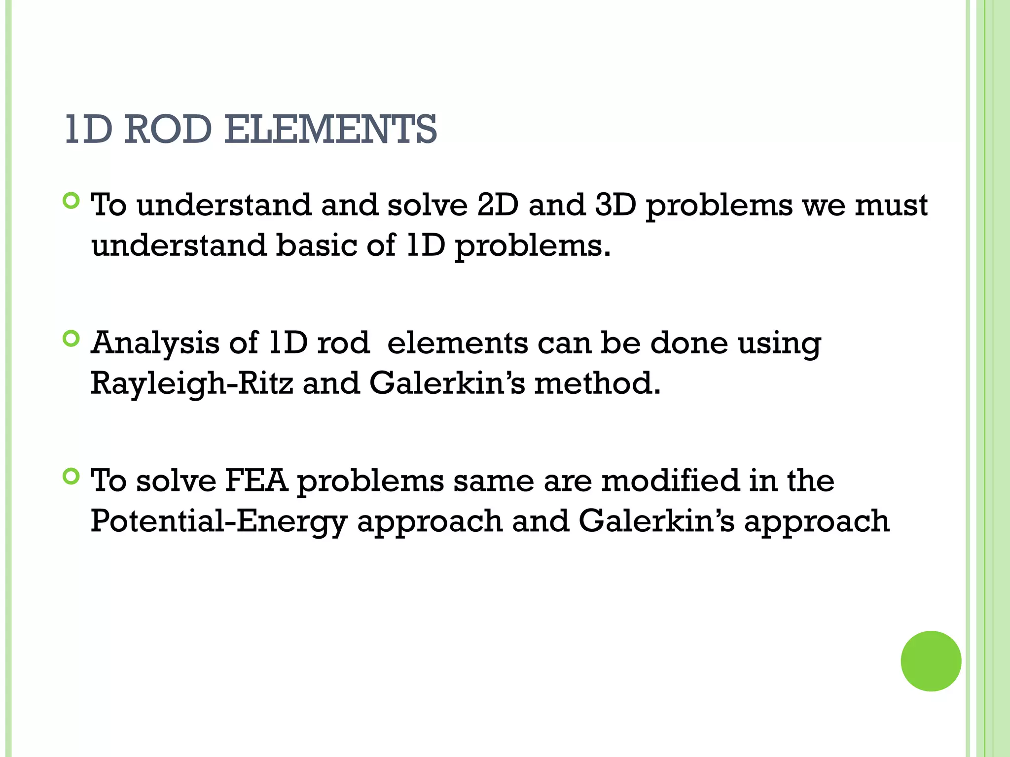 Introduction to finite element method(fem) | PPT