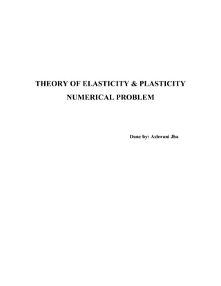 FEM problem of elasticity | PDF | Physics | Science