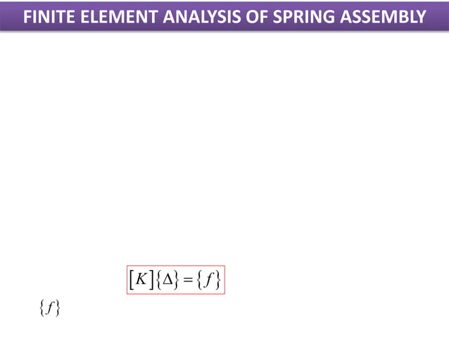 Finite Element analysis of Spring Assembly | PPTX