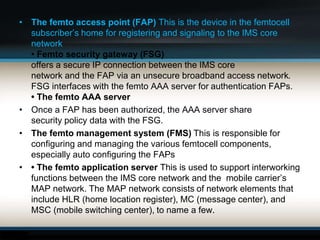 Presentation on Femtocell technology | PPTX