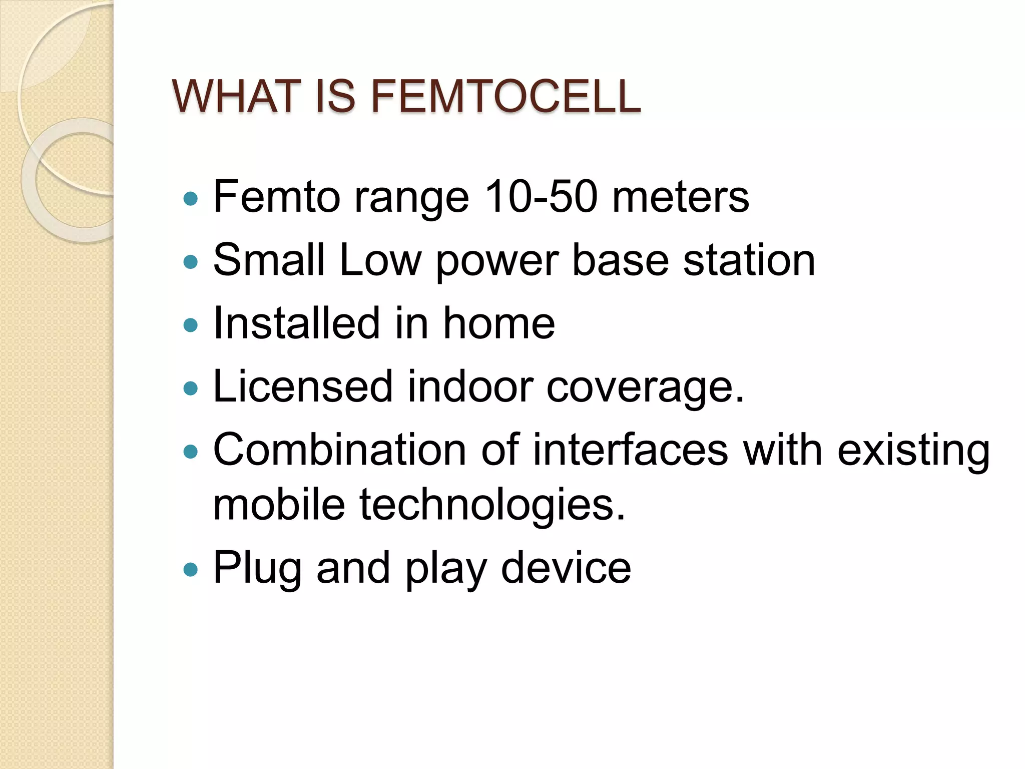 Femtocell | PPTX
