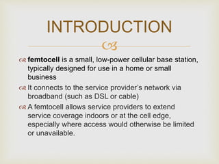 FEMTOCELL | PPTX