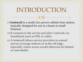 Femtocell | PPTX