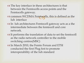 Femtocell | PPTX
