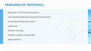 Femtocell ppt | PPTX