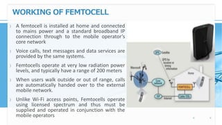 Femtocell ppt | PPTX