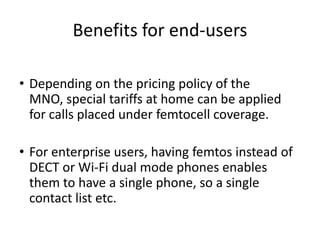 Femtocell definition | PPTX | Computer Networking | Computing
