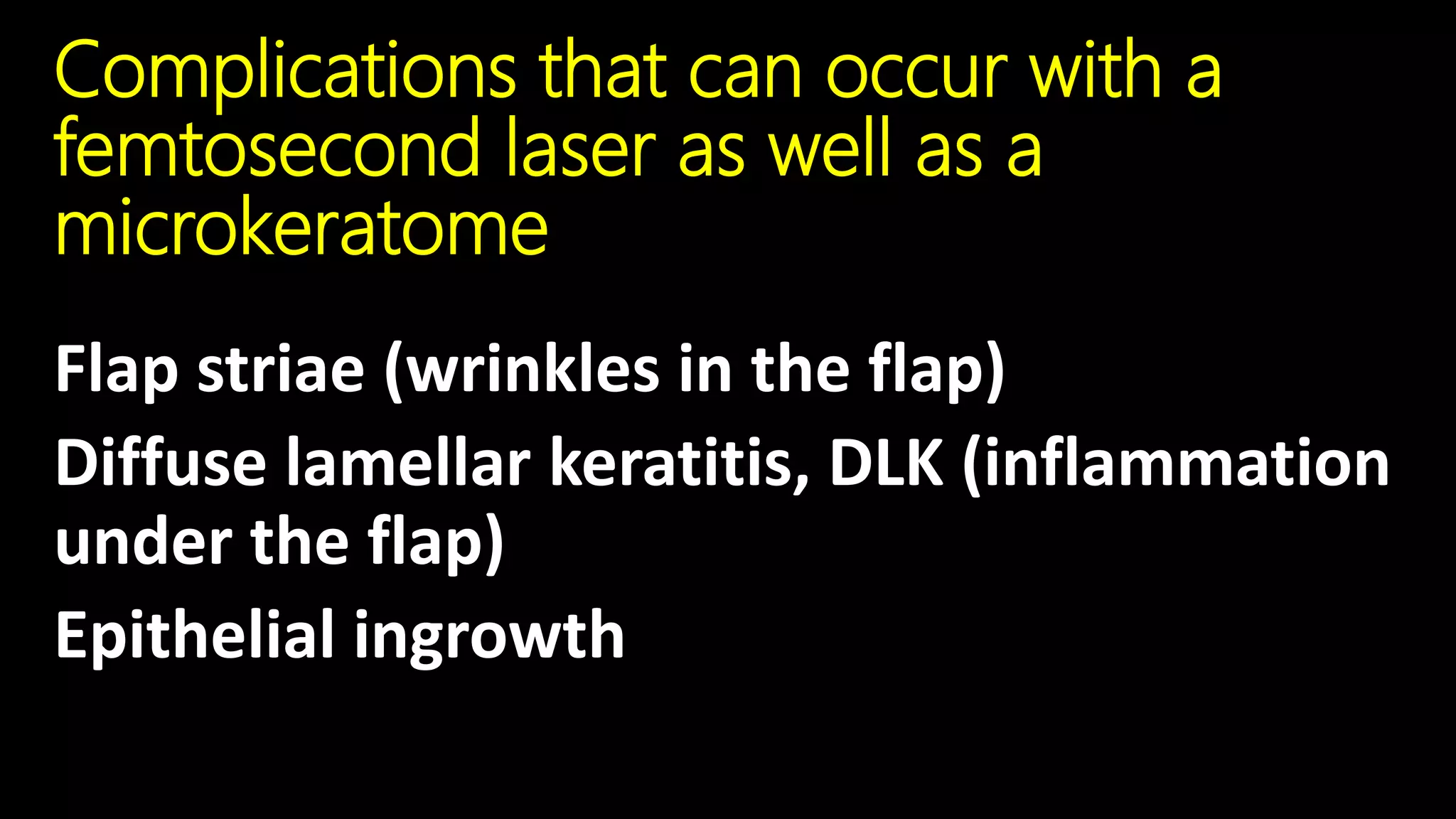 Femtolasik... indications and limitations | PPTX
