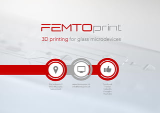 FEMTOprint Corporate Brochure | PDF