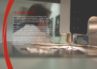 FEMTOprint Corporate Brochure | PDF