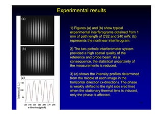 Femtosecond two photon absorption measurements based on the ...