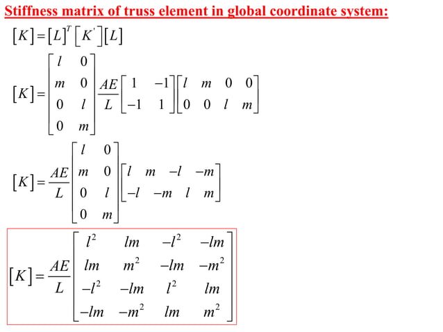 Truss Analysis using Finite Element method ppt | PPTX